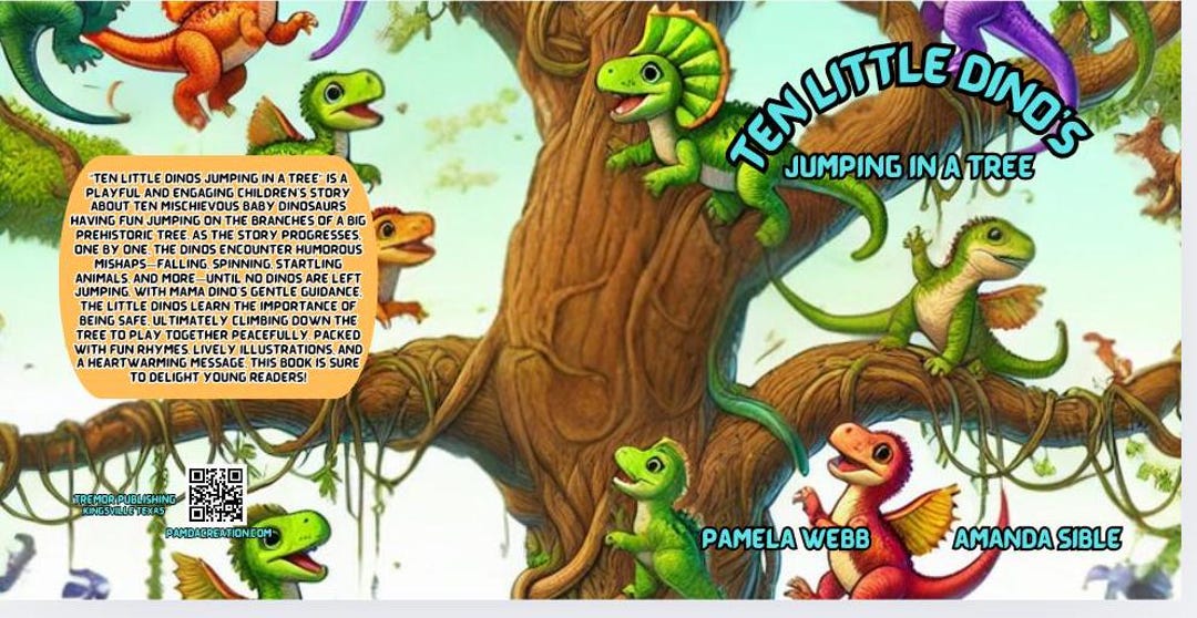 Ten Little Dinos Jumping in a Tree - Etsy