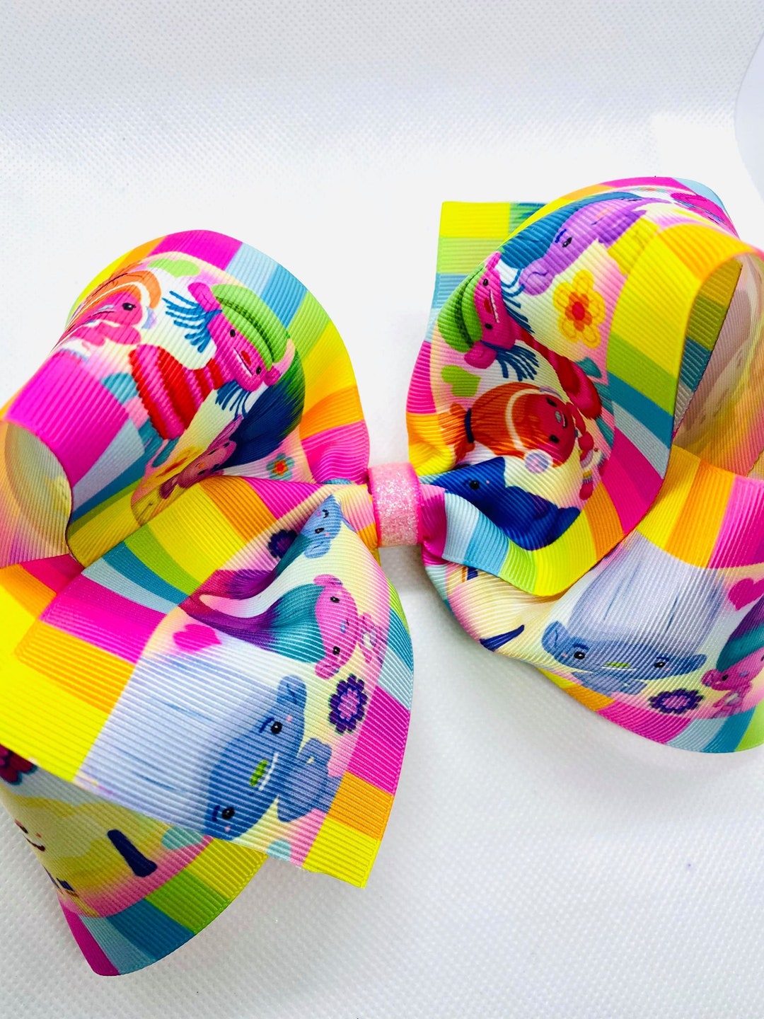 Trolls Boutique Bow: Rainbow Cheer Bow - Etsy