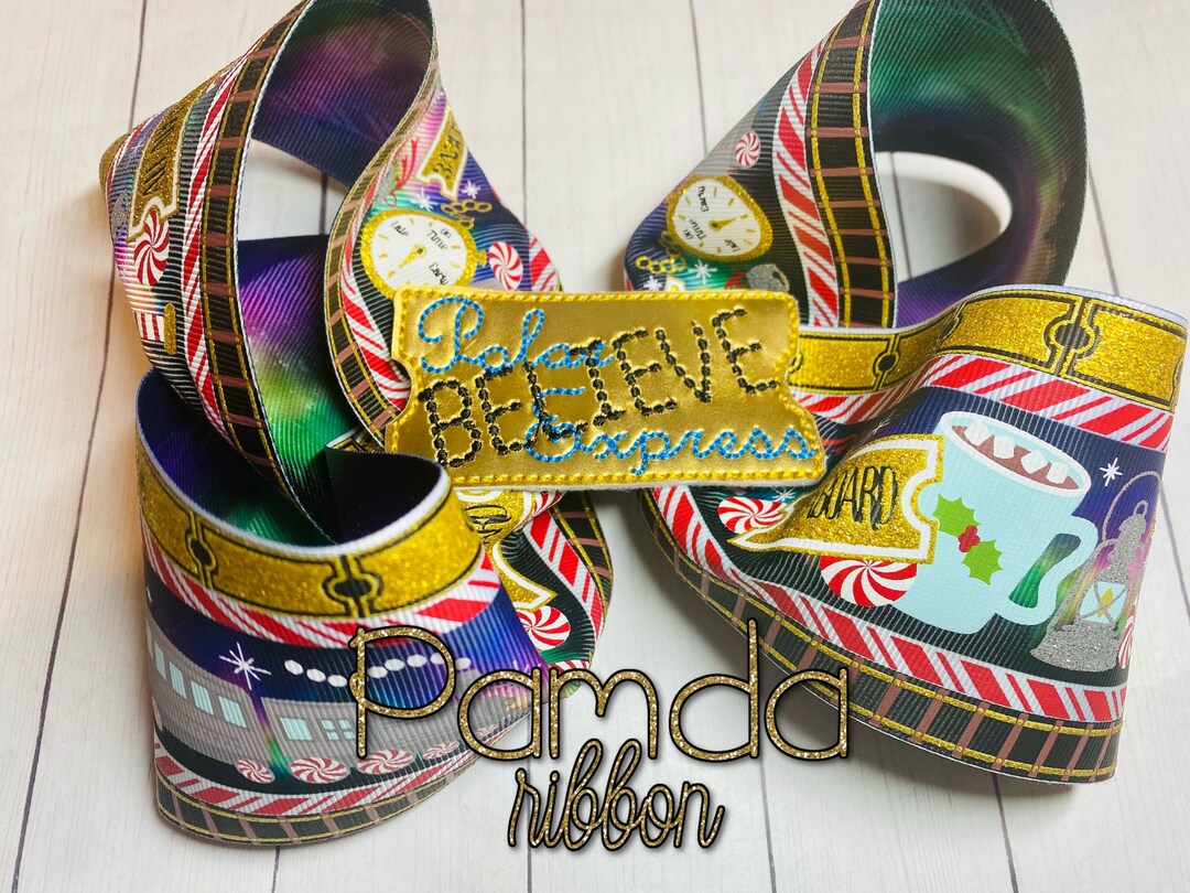 Christmas Train Hair Bow: Boutique North Pole Express - Etsy