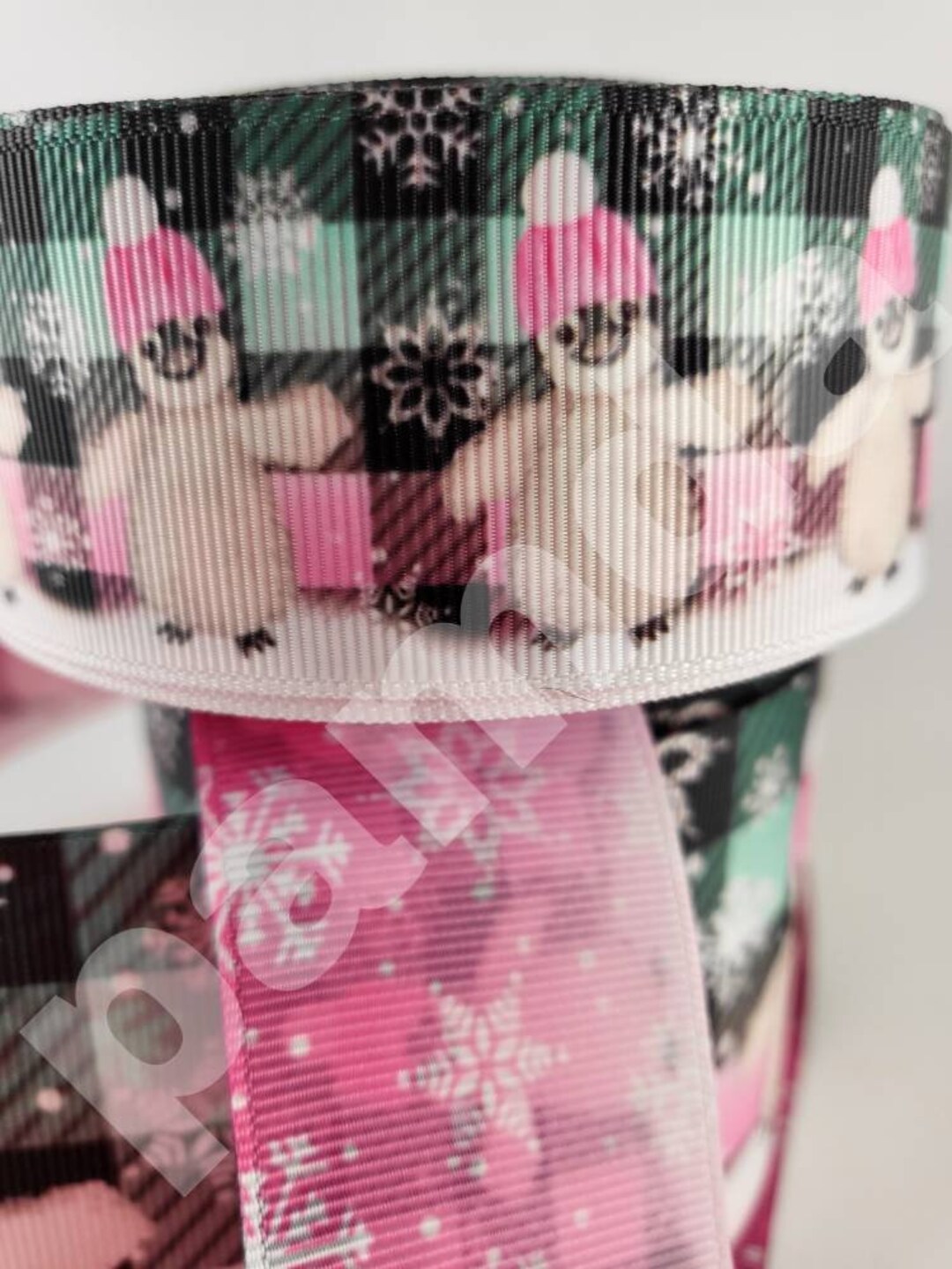 Winter Penguins/christmas/ Winter Wonderland/xmas/ Ribbon / 3 Inch ...