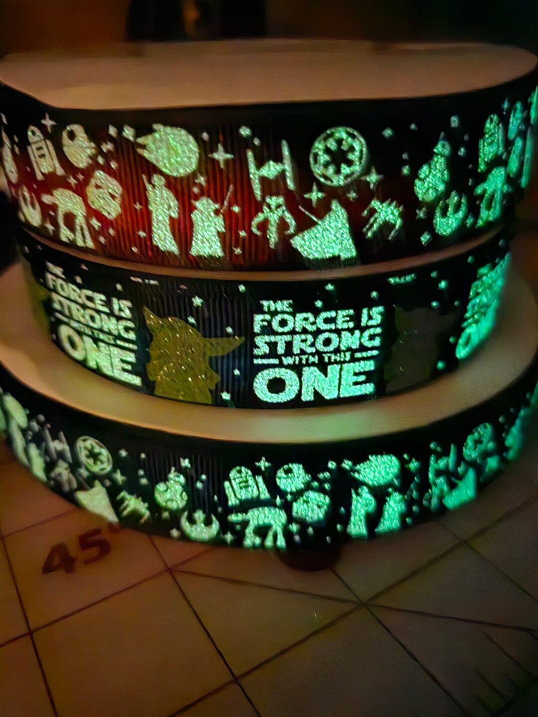 Glow in the Dark Star Wars Ribbon, Jedi Print 7/8 Inch - Etsy