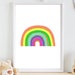 Rainbow Print, Printable Rainbow, Glitter Rainbow, Wall Decoration ...
