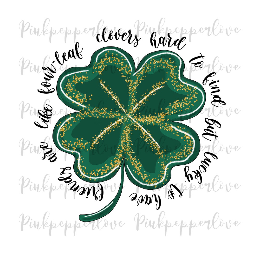 Four-leaf Clover Png, St. Patrick's Day, Clover Png, Sublimation Print ...