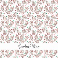 Christmas Tree Cakes Digital Paper | Seamless, Repeating Surface ...