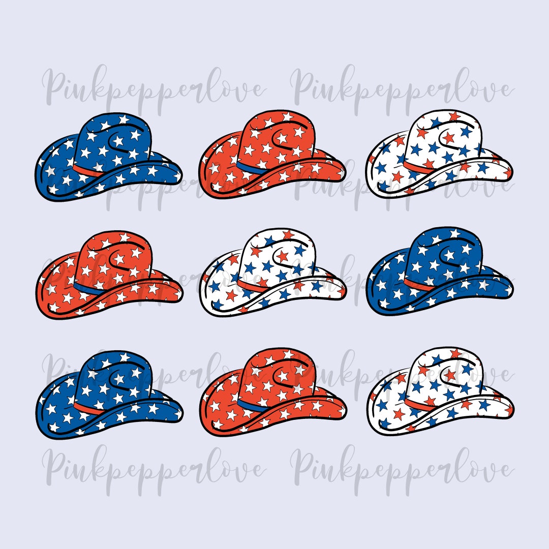 American Png, Cowboy Hat, 4th of July, Patriotic Png, Digital File ...