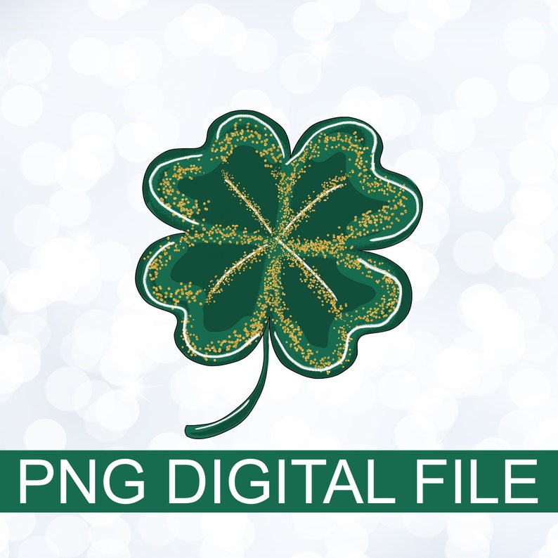 Four-leaf Clover Png St. Patrick's Day Clover Png - Etsy