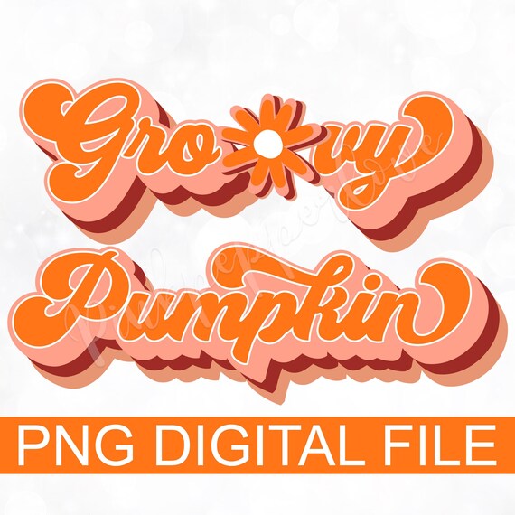 Groovy Pumpkin Png One Groovy Sublimation One Groovy - Etsy
