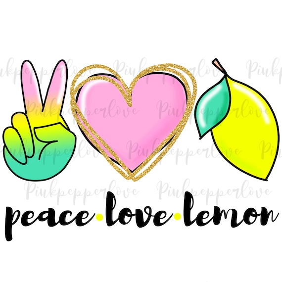 Digital Peace clip art sublimation print Love clip art Peace Love ...