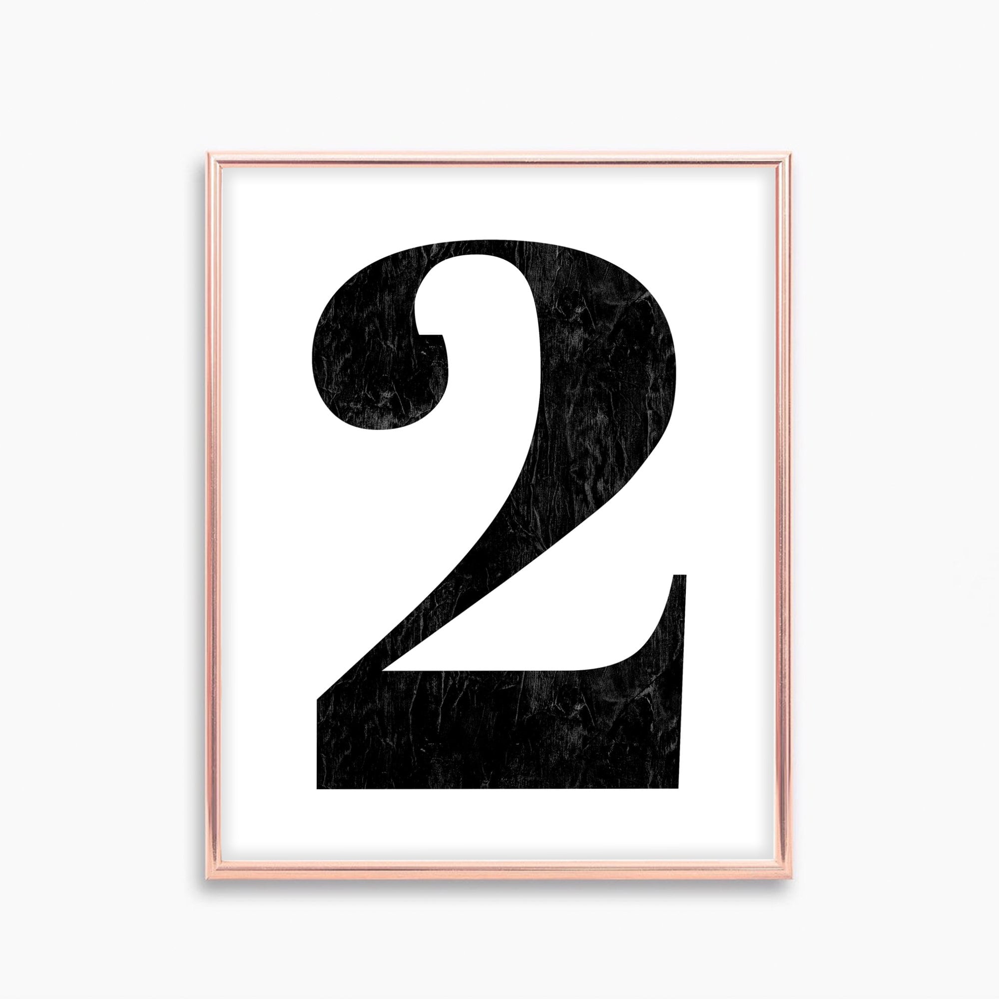 Numero 2 Blanco Y Negro Sencilla Y Facil Imagen Del Numero Dos Para