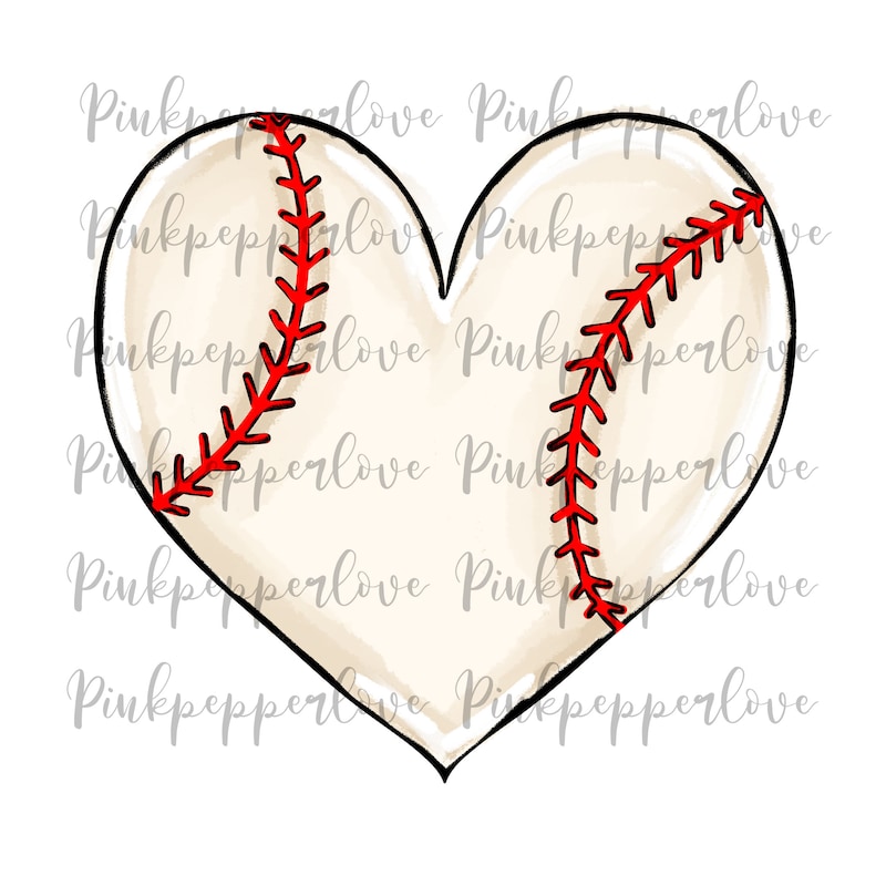 Baseball Heart - Etsy