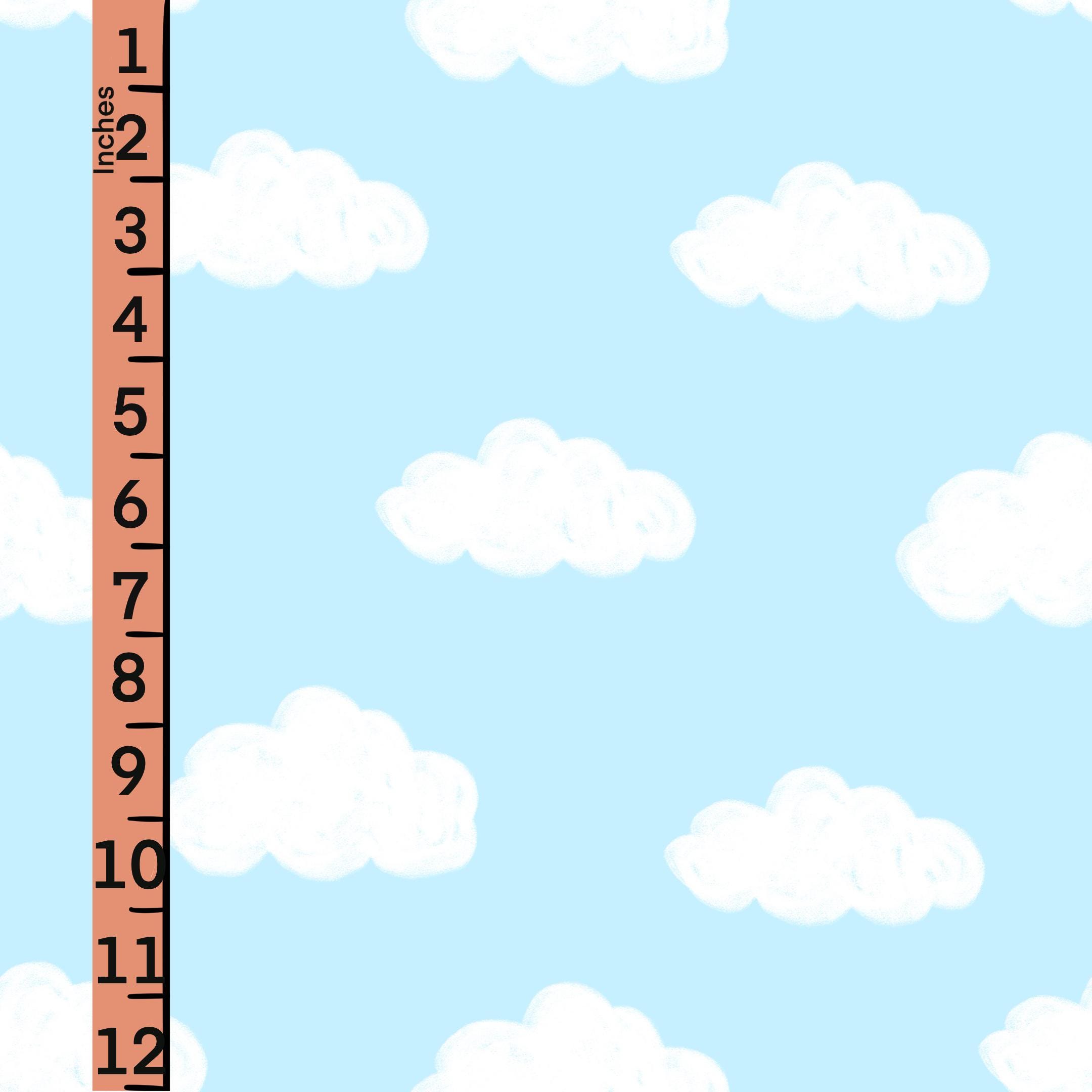Clouds Seamless Pattern, Clouds Pattern in Blue Sky, Clouds Background ...