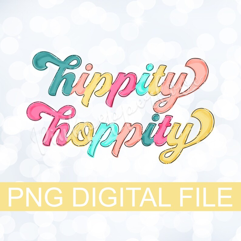 Hippity Hoppity Easter Png Bunny Png Spring Png Easter | Etsy Canada