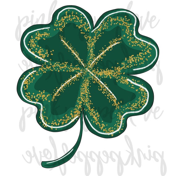 Four-leaf clover png St. Patrick's Day Clover png | Etsy