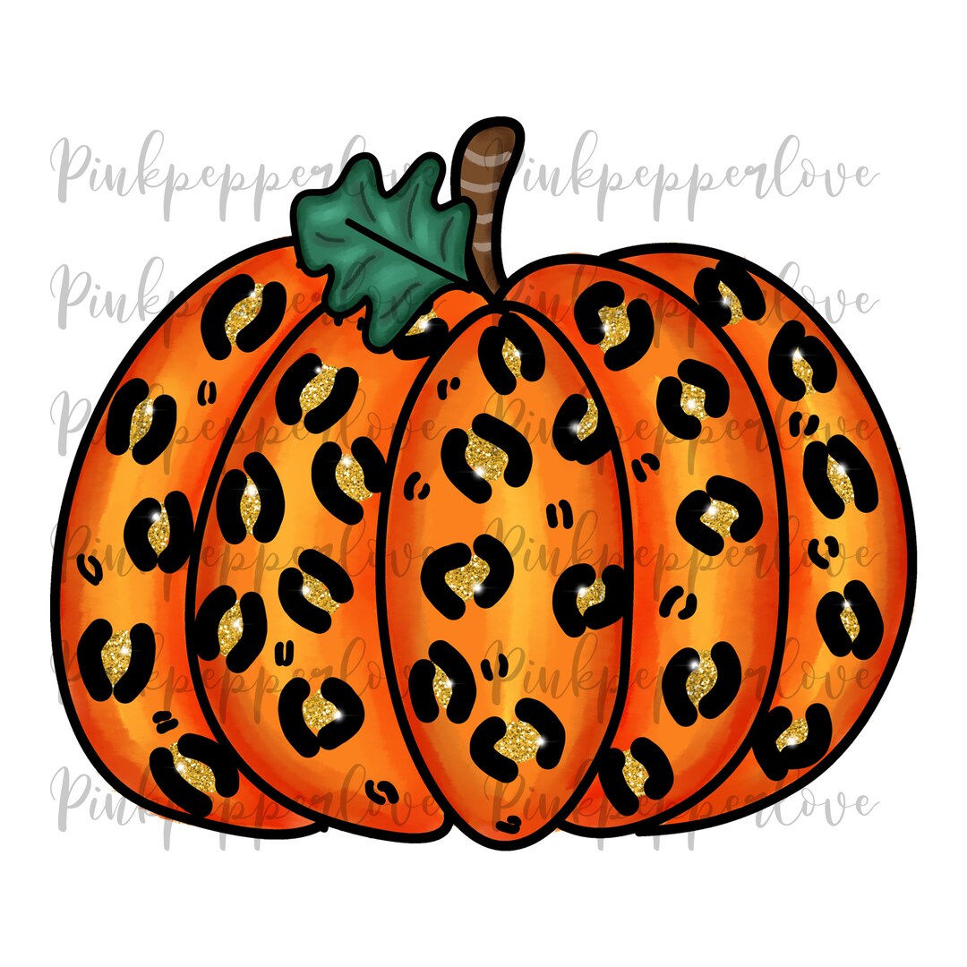 Pumpkin Png, Leopard Pumpkin, Sublimation Pumpkin, Fall, Pumpkin Clip ...