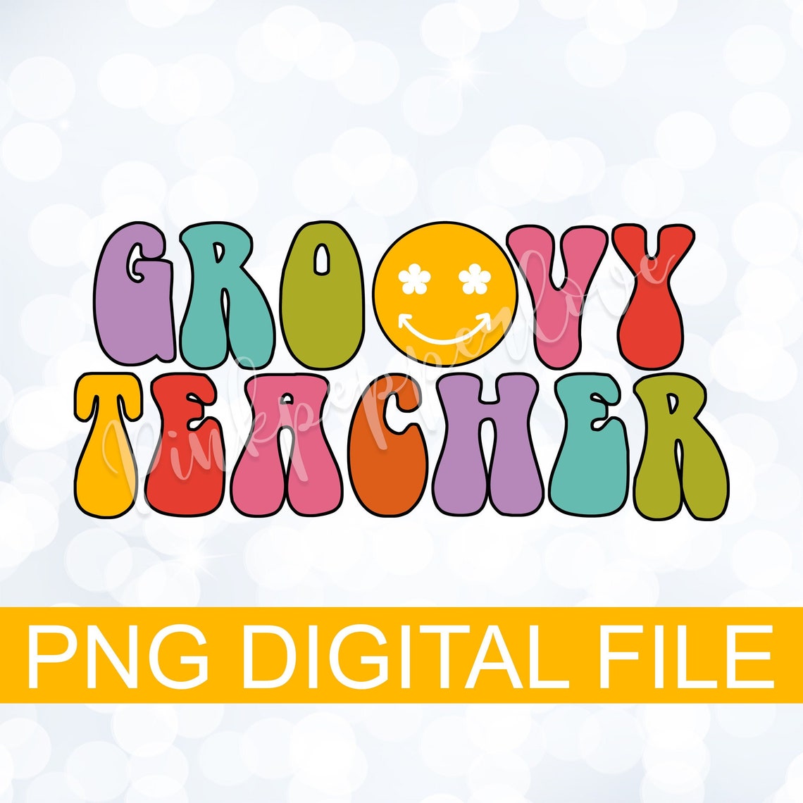 Groovy Teacher Png, One Groovy Sublimation, Retro Png, Groovy School ...