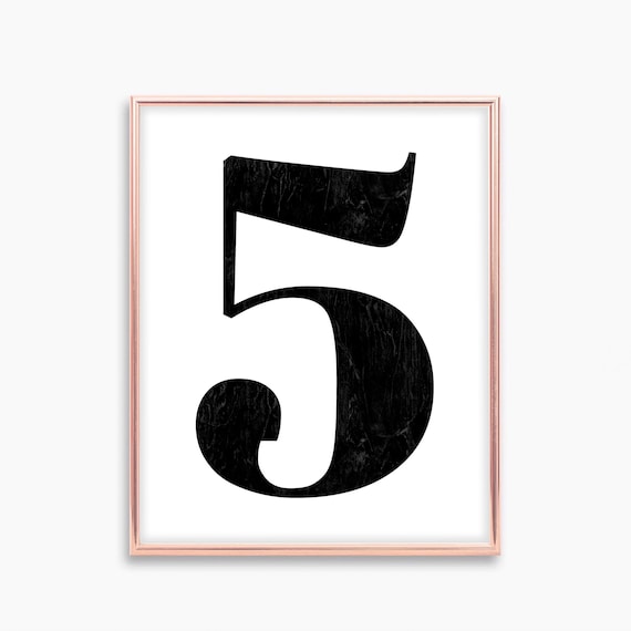 Fancy Number 5 Fonts
