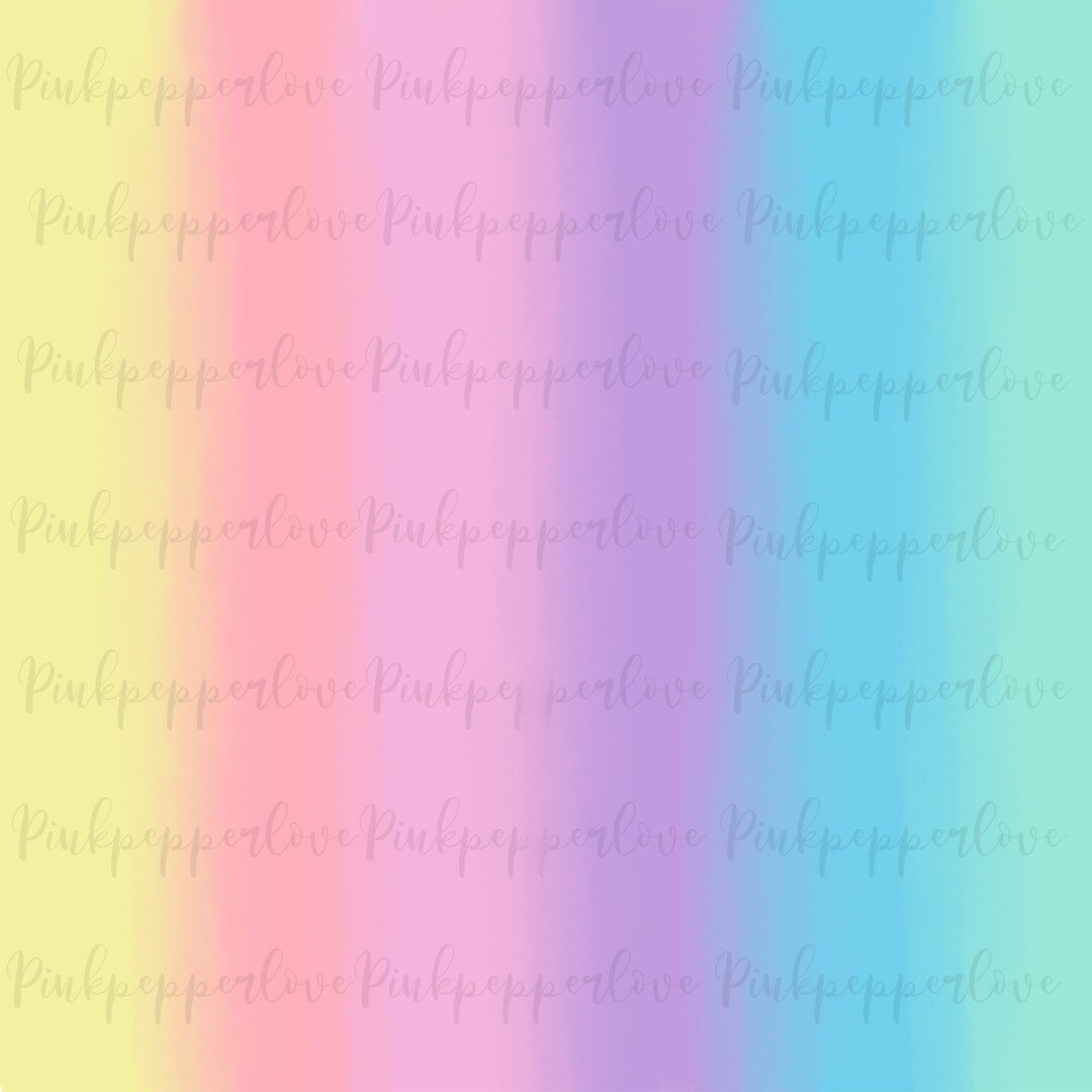 Rainbow Digital Paper, Rainbow Png, Scrapbook, Hand Painted, Rainbow ...