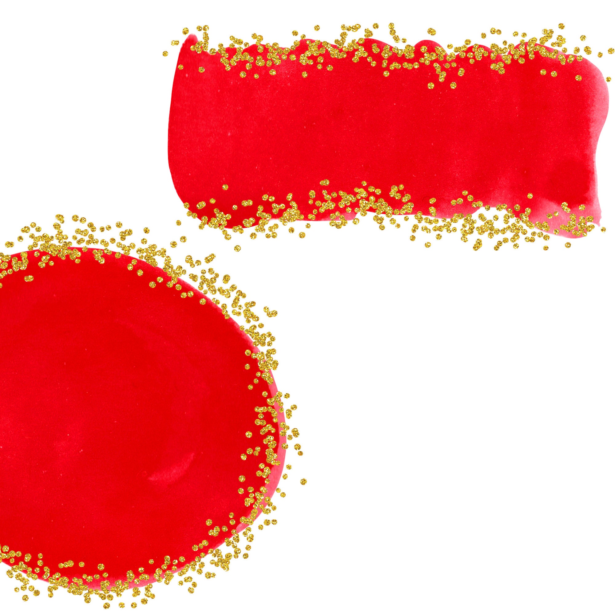 Red Watercolor Splash, Splash Clip Art, Clip Art Red, Scarlet Red, Gold ...