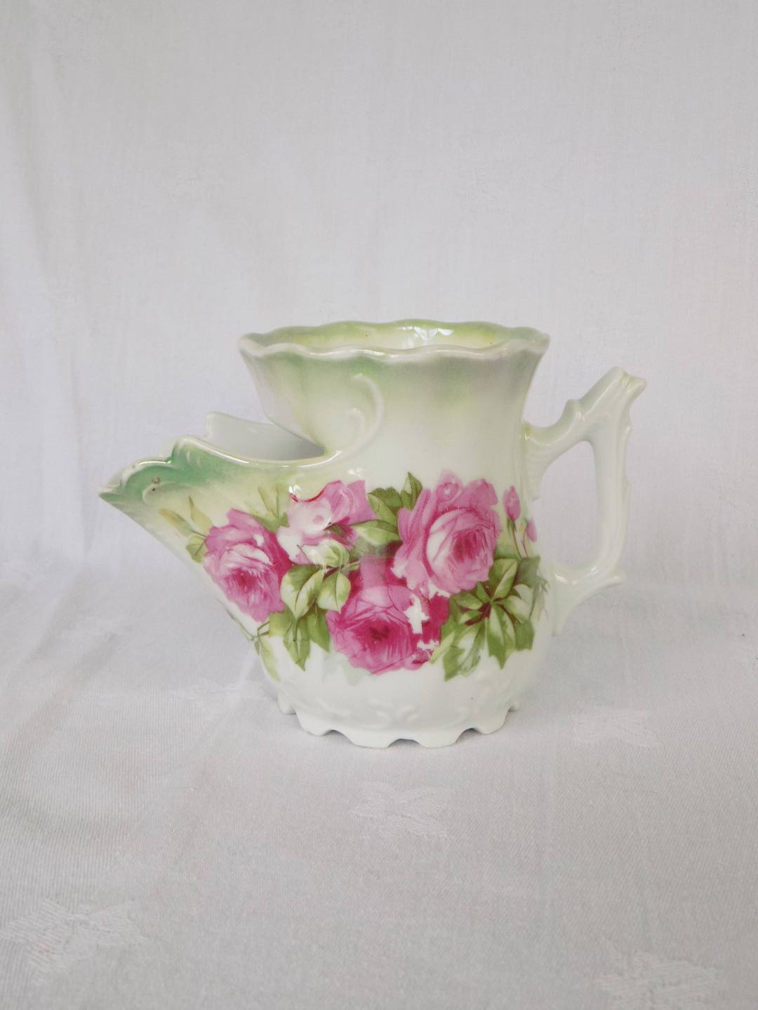 Antique Shaving Scuttle Mug Roses Three Crown China Germany - Etsy