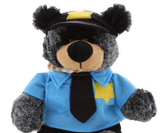 Police Bear Black - Etsy