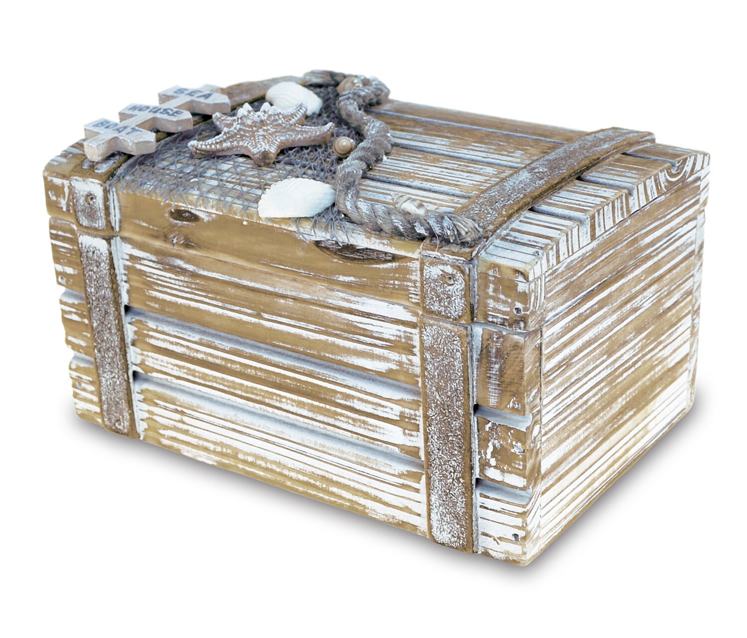 Puzzled Wood Nautical Jewelry Box 6.75 X 3.75 - Etsy