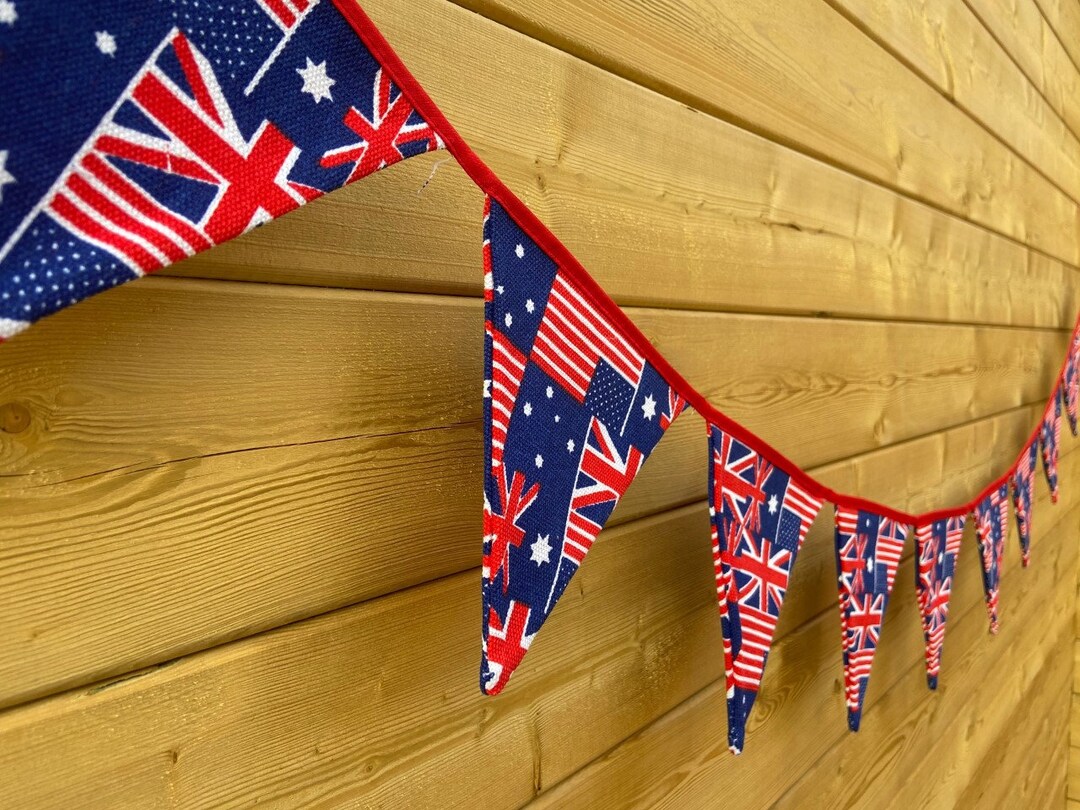 Drapeau Union Jack - Tissu de style nation mixte et Commonwealth, rouge ...