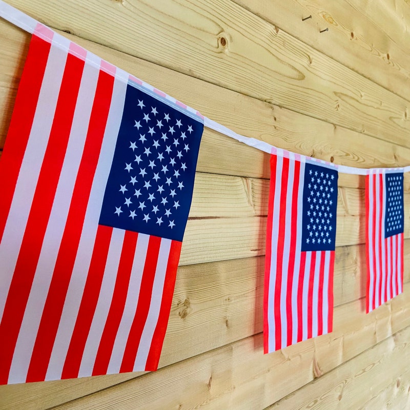 American Flag Bunting - Etsy