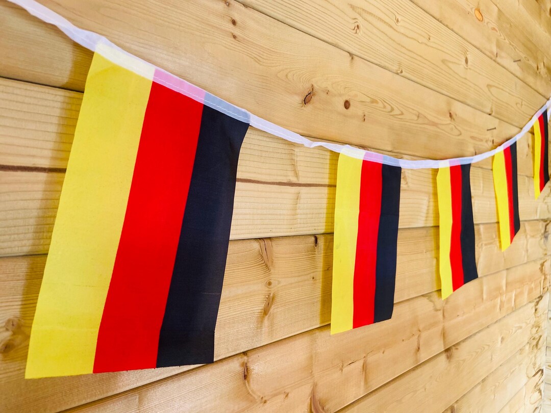 German Flag Bunting, 20 Flags, 5m Polyester Decoration - Etsy UK