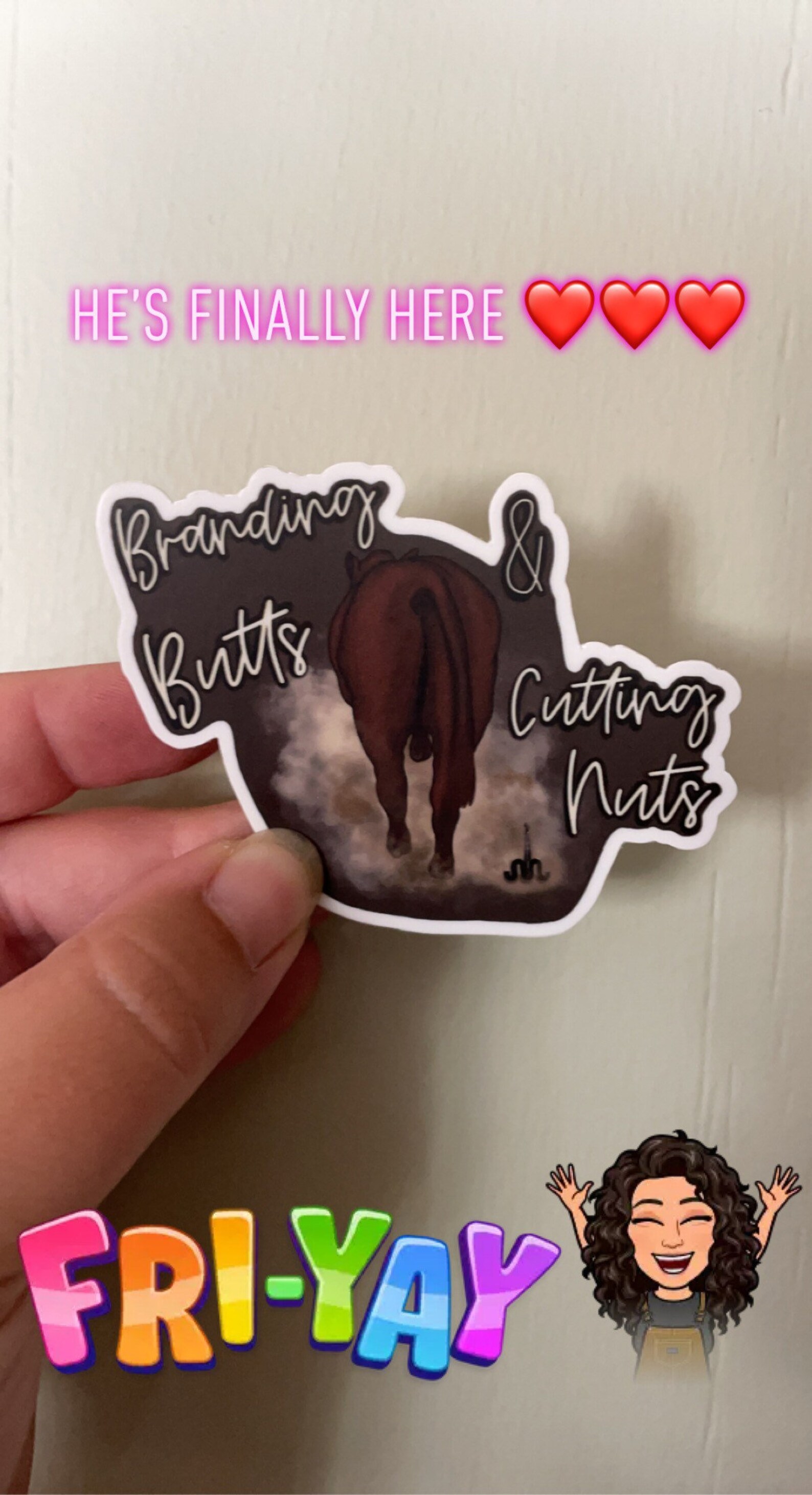 Branding Butts Cutting Nuts Sticker Branding Cattle Sticker - Etsy