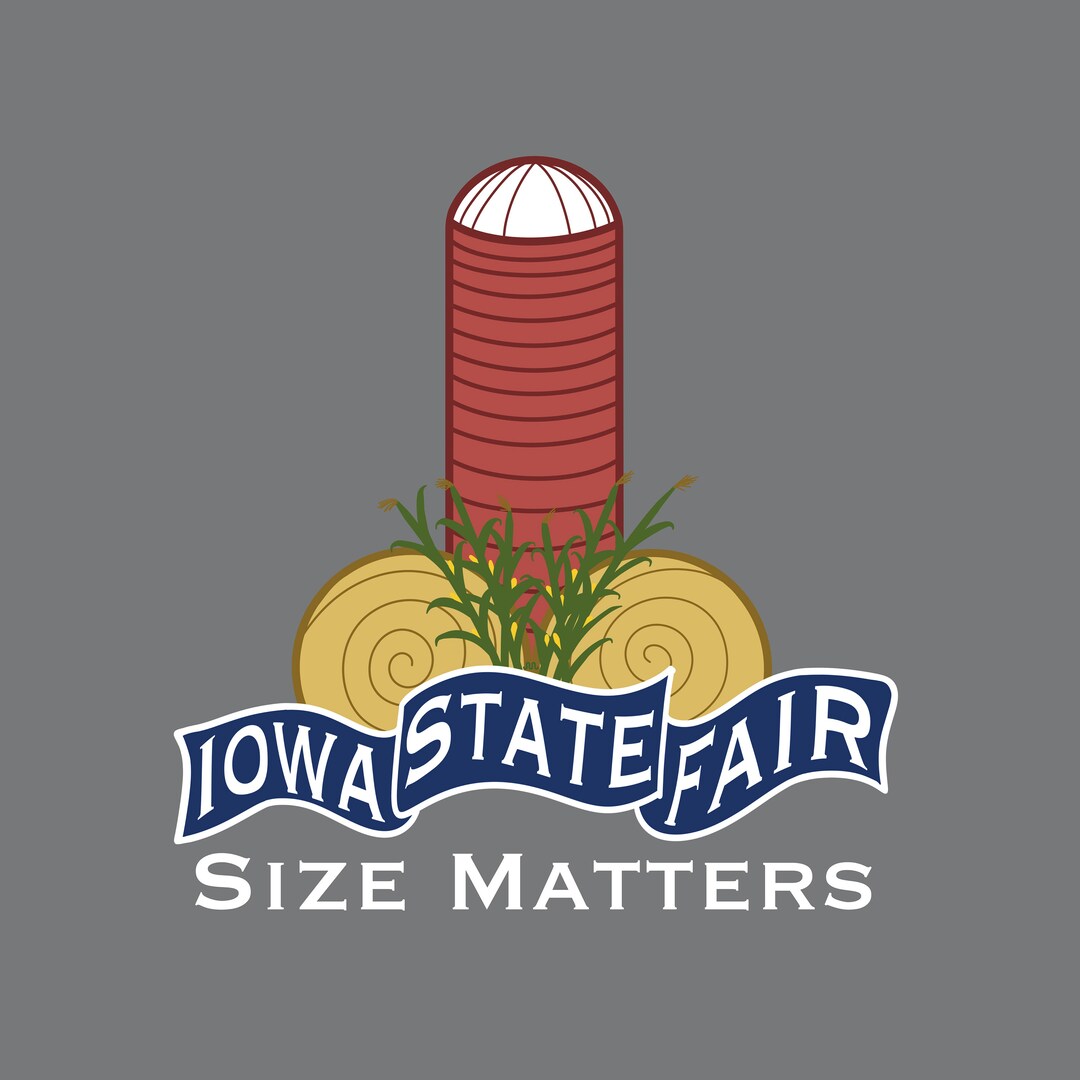 Iowa State Fair PNG DIGITAL FILE, Size Matters, Funny Dirty Humor, Farm ...