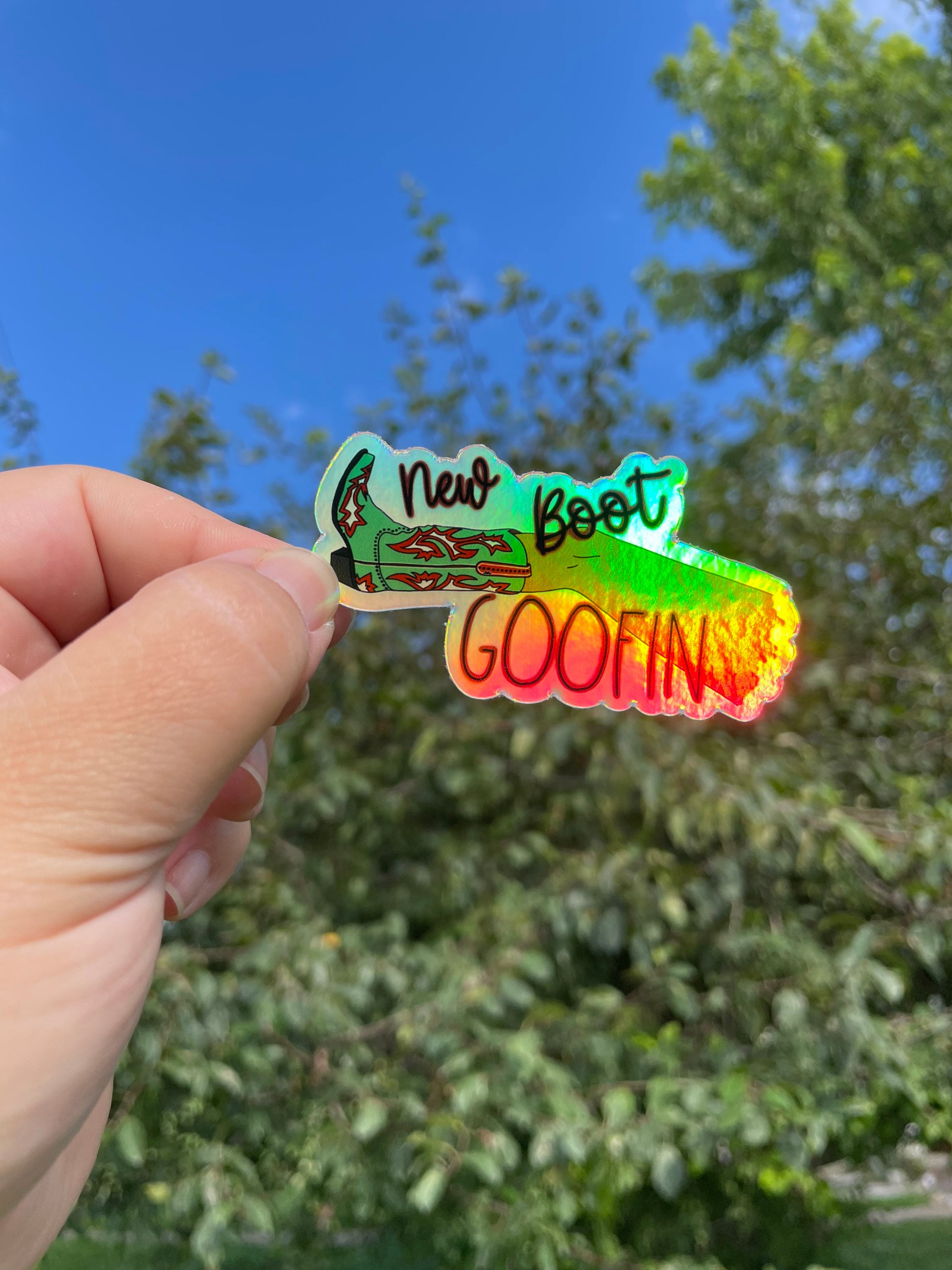 New Boot Goofin Sticker Cowboy Boots Sticker for Cowgirls | Etsy