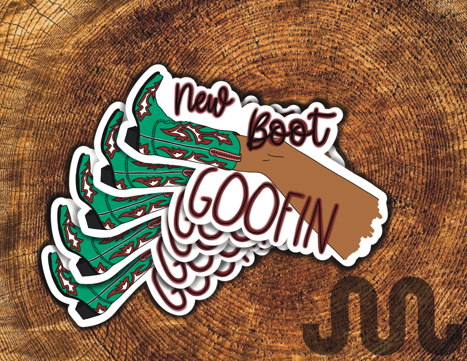 New Boot Goofin Sticker Cowboy Boots Sticker for Cowgirls | Etsy