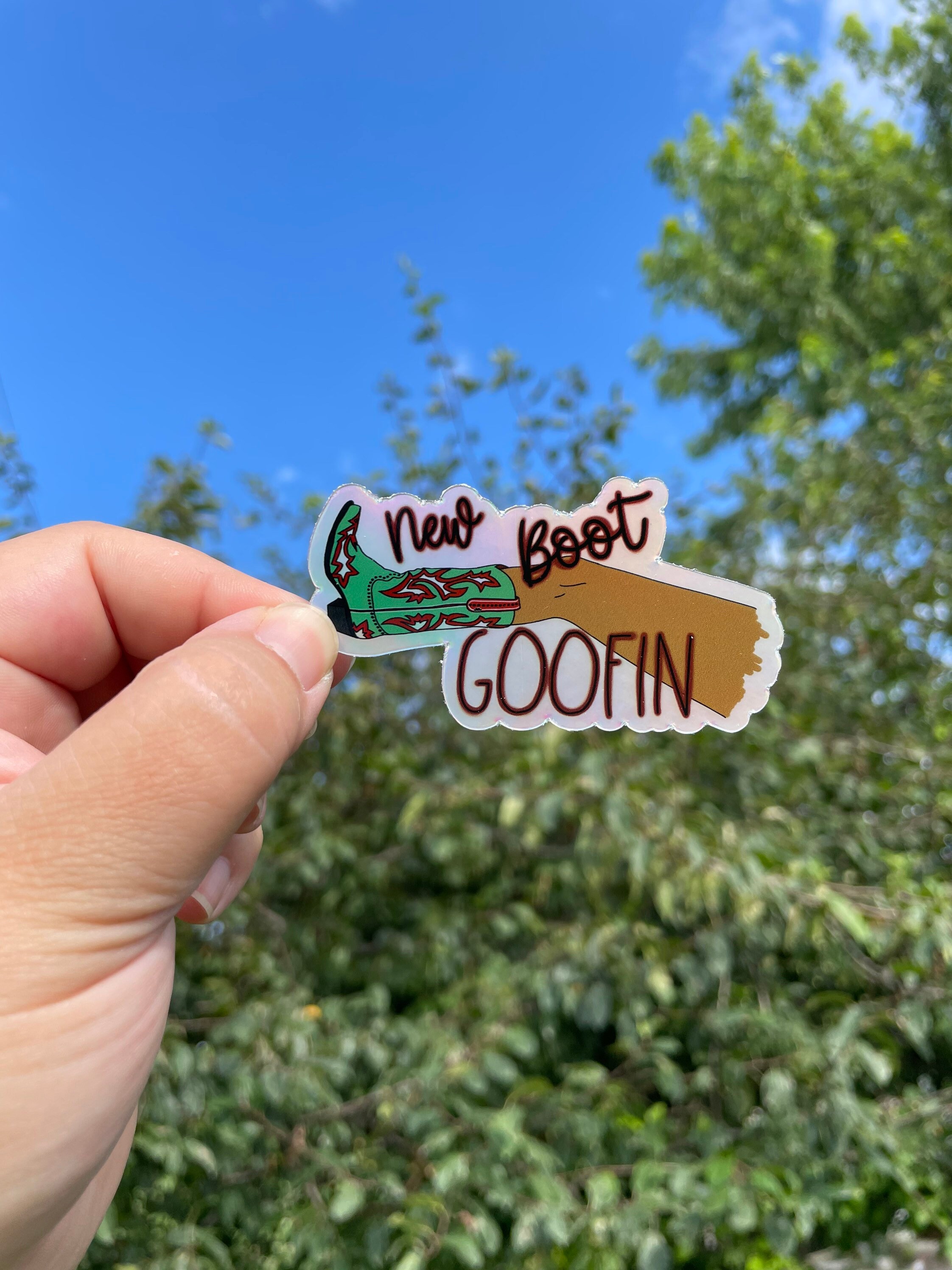 New Boot Goofin Sticker Cowboy Boots Sticker for Cowgirls | Etsy