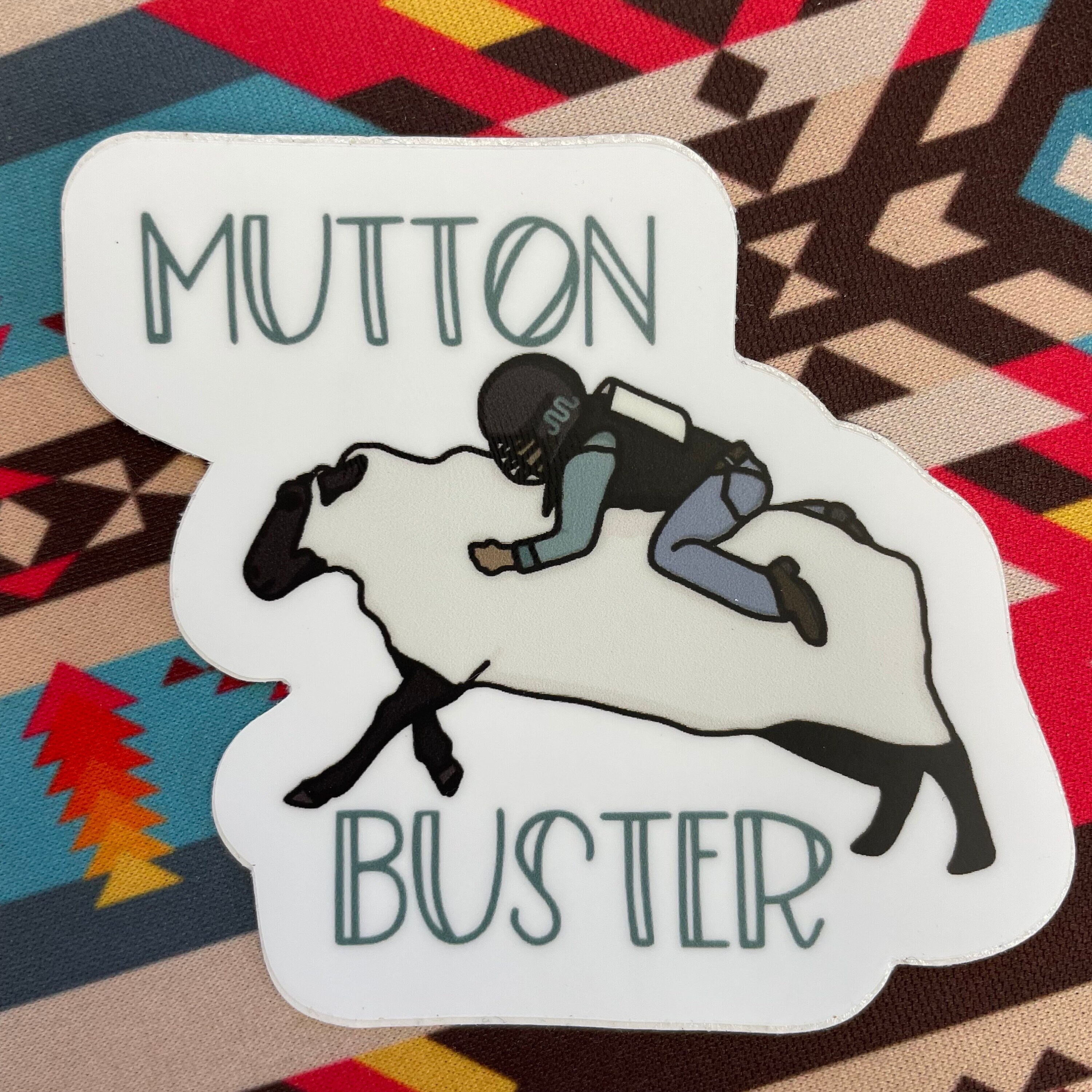 Mutton Buster Sticker Cowboy Sticker Sheep Rider Kids Rodeo - Etsy