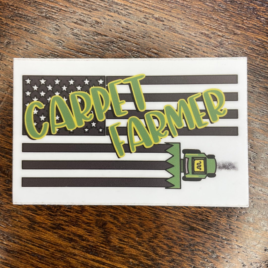 Green Carpet Farmer Sticker, American Agriculture Sticker, John Deere ...