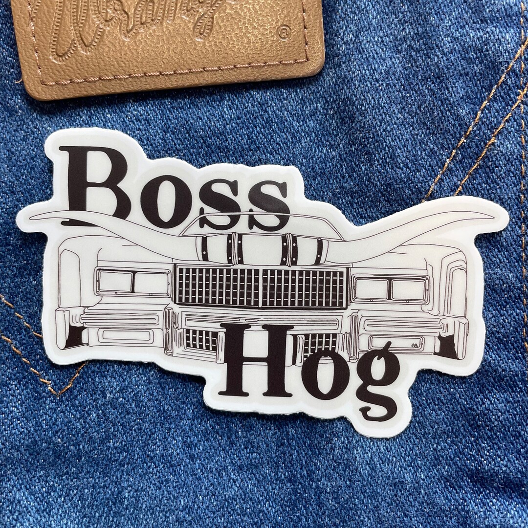 Boss Hog Sticker, Horns Cadillac Dukes Sticker, Country Vintage Redneck ...