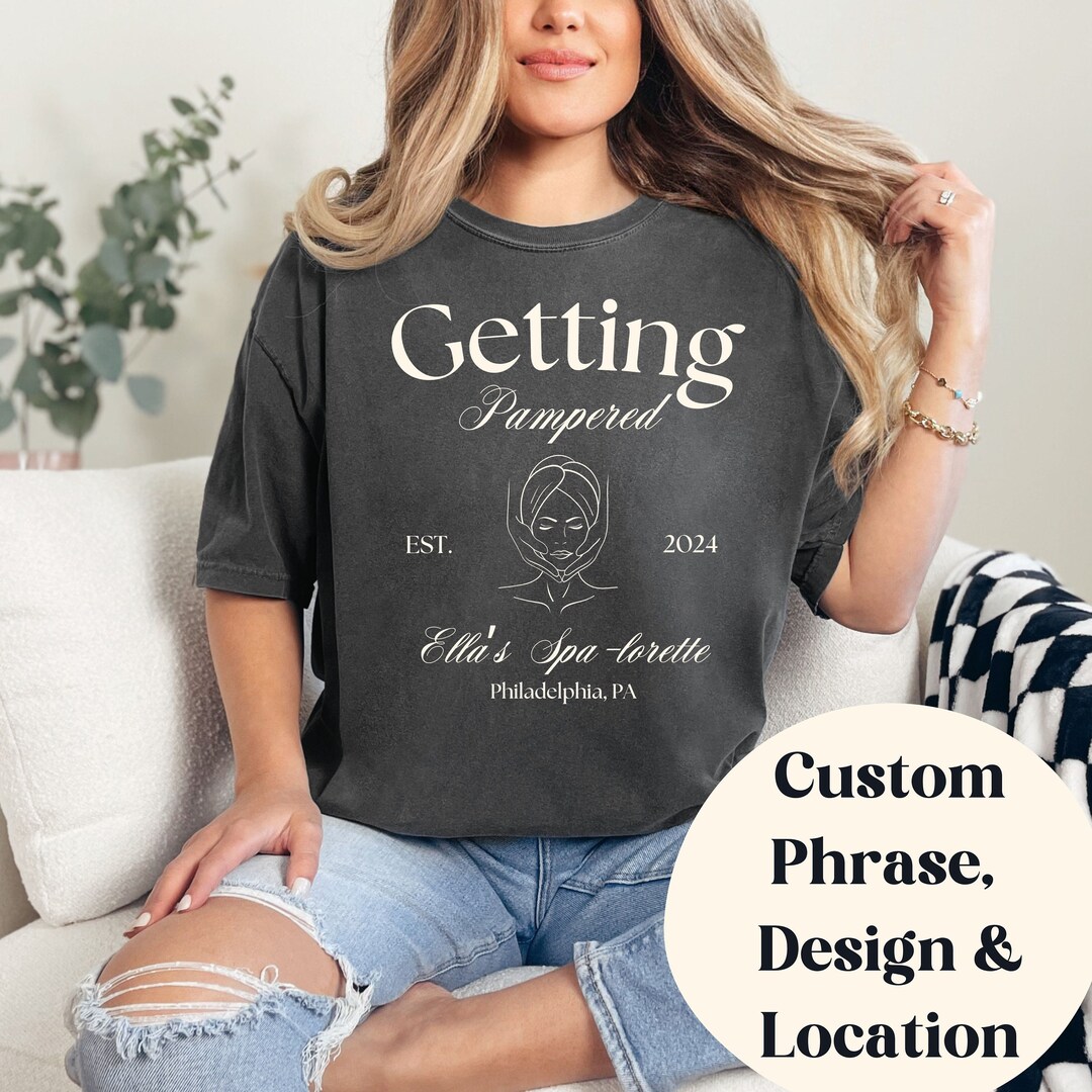 Spa Bachelorette Party Shirts, Custom Spa Day Bachelorette T-shirts ...