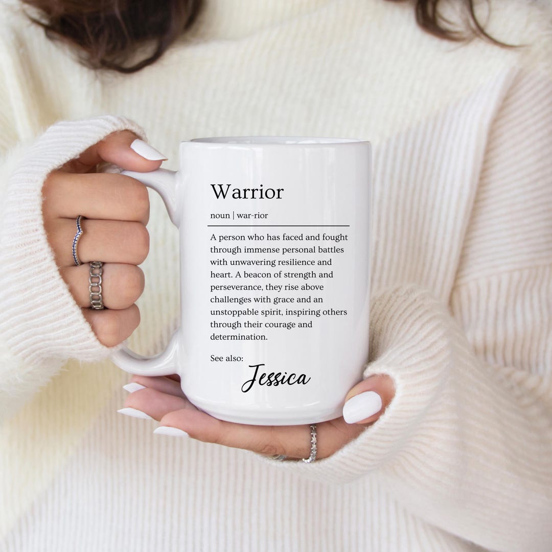 Personalized Warrior Mug, Custom Warrior Definition Mug, Cancer ...
