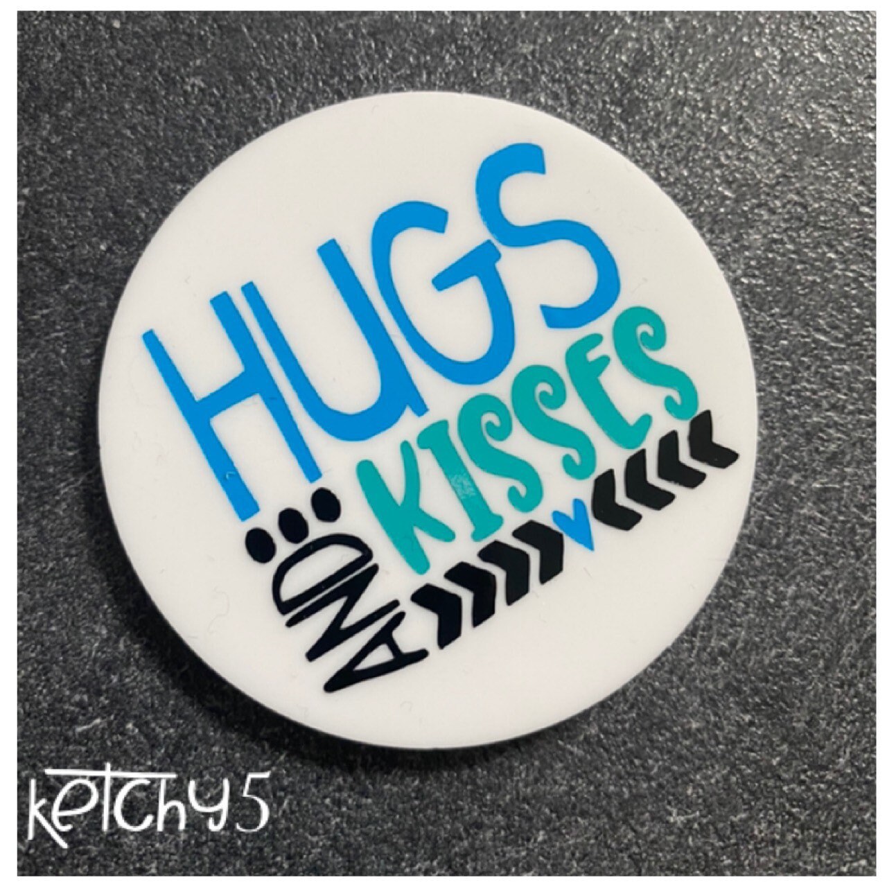 Símbolo de abrazo imán abrazos y besos pensando en tu ficha | Etsy