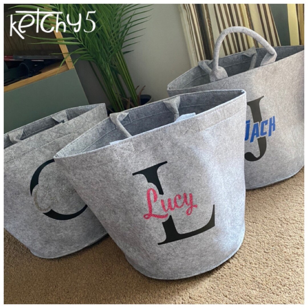 Personalised Bag, Personalised Basket, Personalised Box, Initial Basket ...