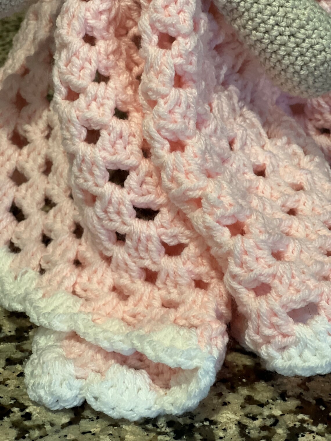 Pink Bunny Lovey, Baby Shower Gift, Handmade Bunny Lovey, Crochet ...