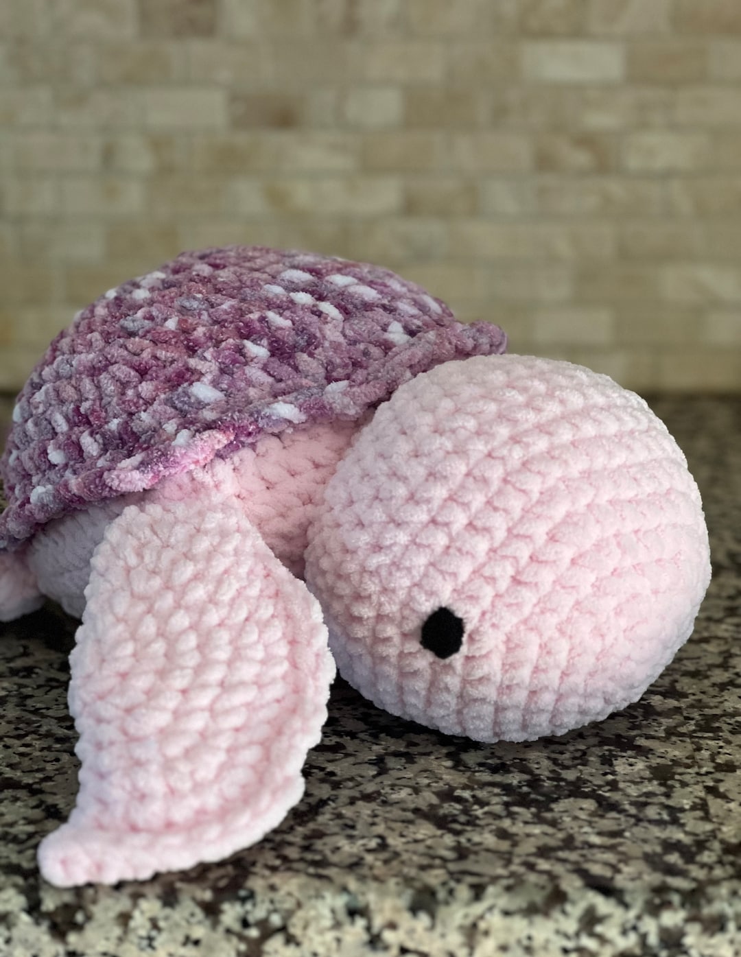 Large Pink Plush Sea Turtle - Etsy