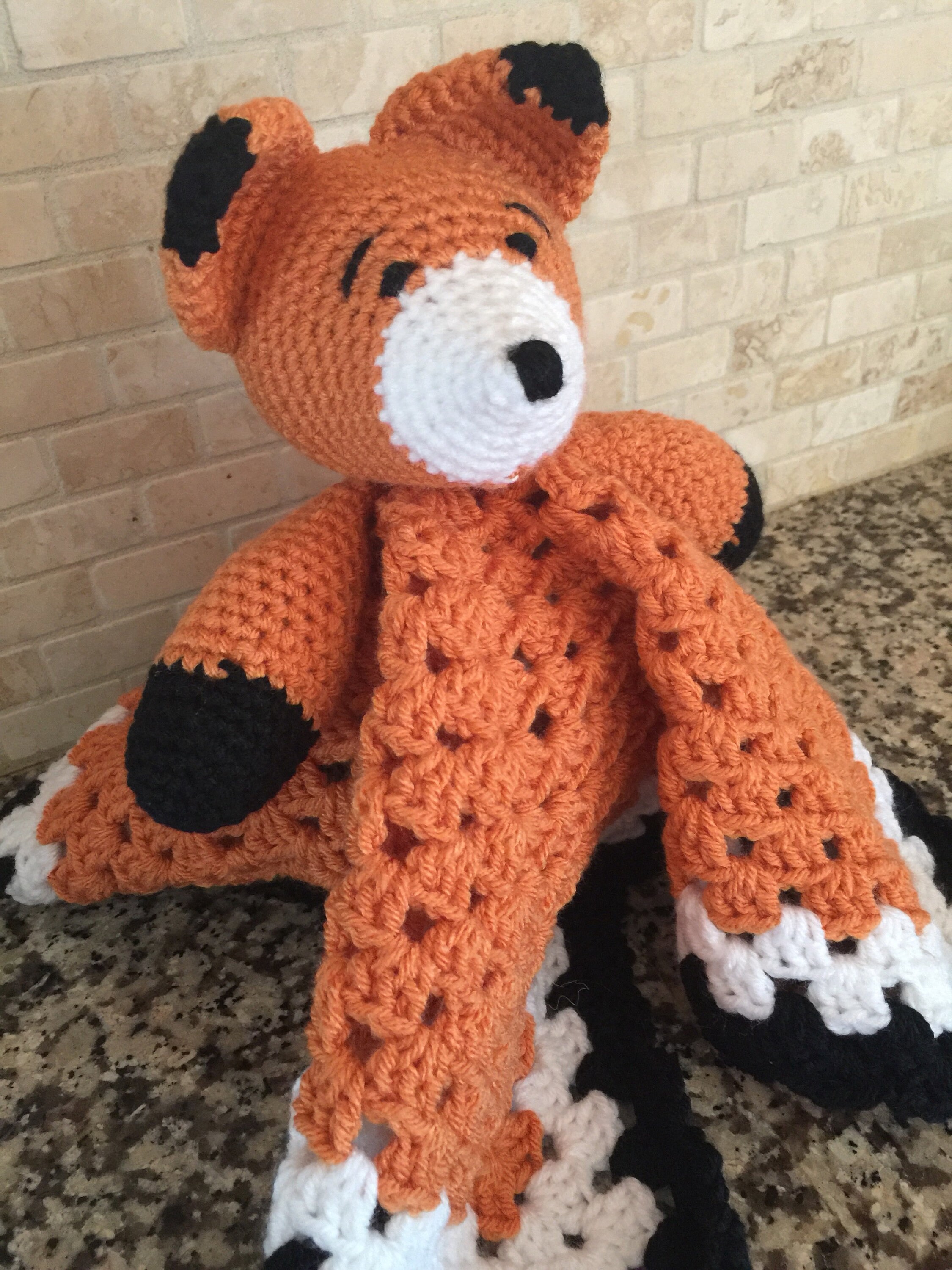 Fox Lovey, Handmade Fox, Crochet Fox Amigurumi, Fox Baby Shower Gift ...