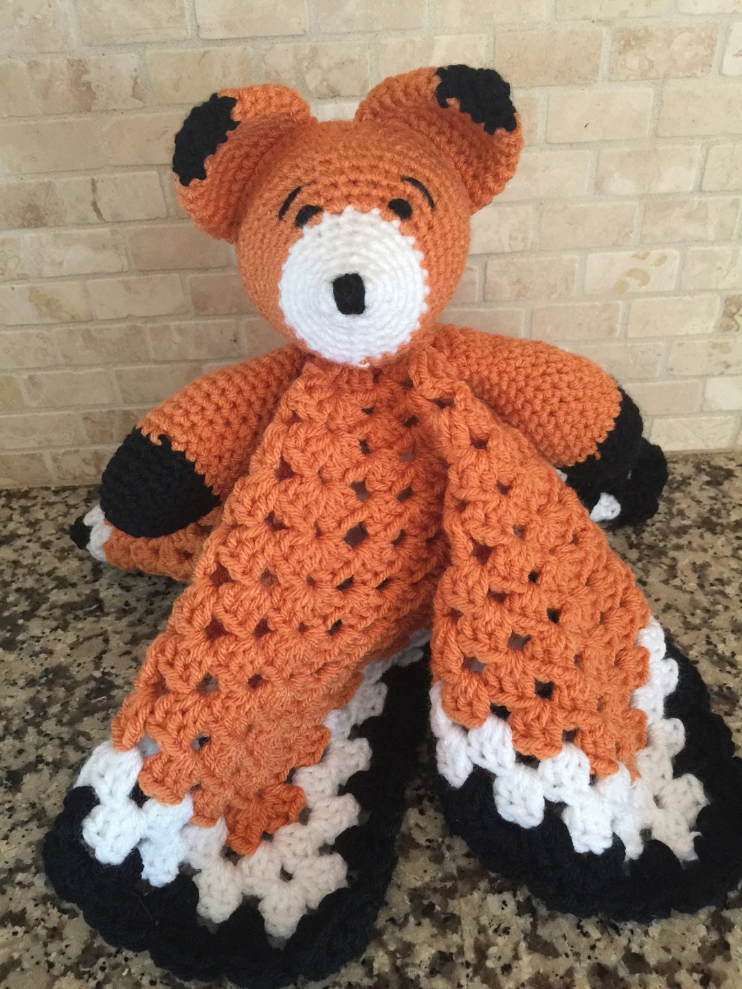 Fox Lovey, Handmade Fox, Crochet Fox Amigurumi, Fox Baby Shower Gift ...