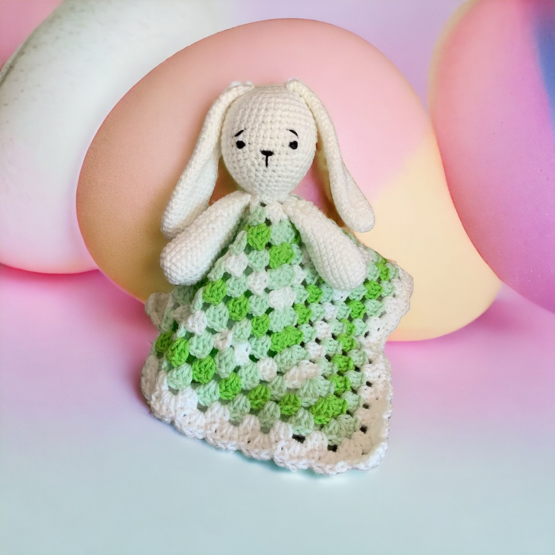 Bunny Lovey, Baby Shower Gift, Handmade Bunny Lovey, Crochet Animal ...