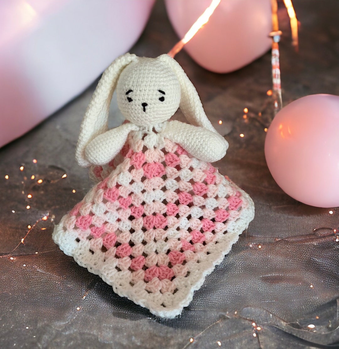 Bunny Lovey, Baby Shower Gift, Handmade Bunny Lovey, Crochet Animal ...