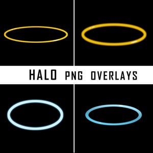 HALO Overlays | Clip Art PNG Files | Set of 8 | Transparent ...