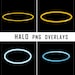 HALO Overlays | Clip Art PNG Files | Set of 8 | Transparent ...