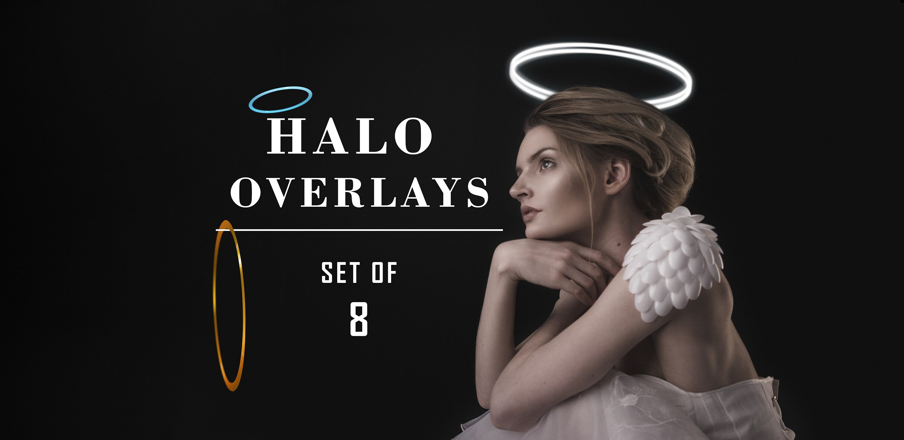 HALO Overlays | Clip Art PNG Files | Set of 8 | Transparent ...