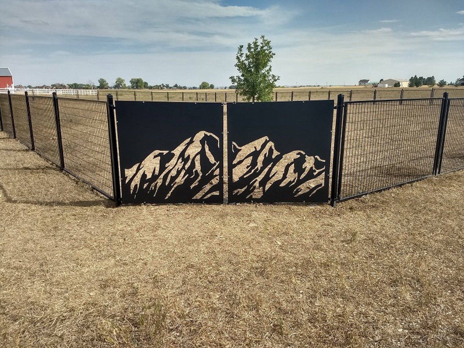 Metal Privacy Screen, Decorative Panel, Outdoor, Garden, Fence, Art ...